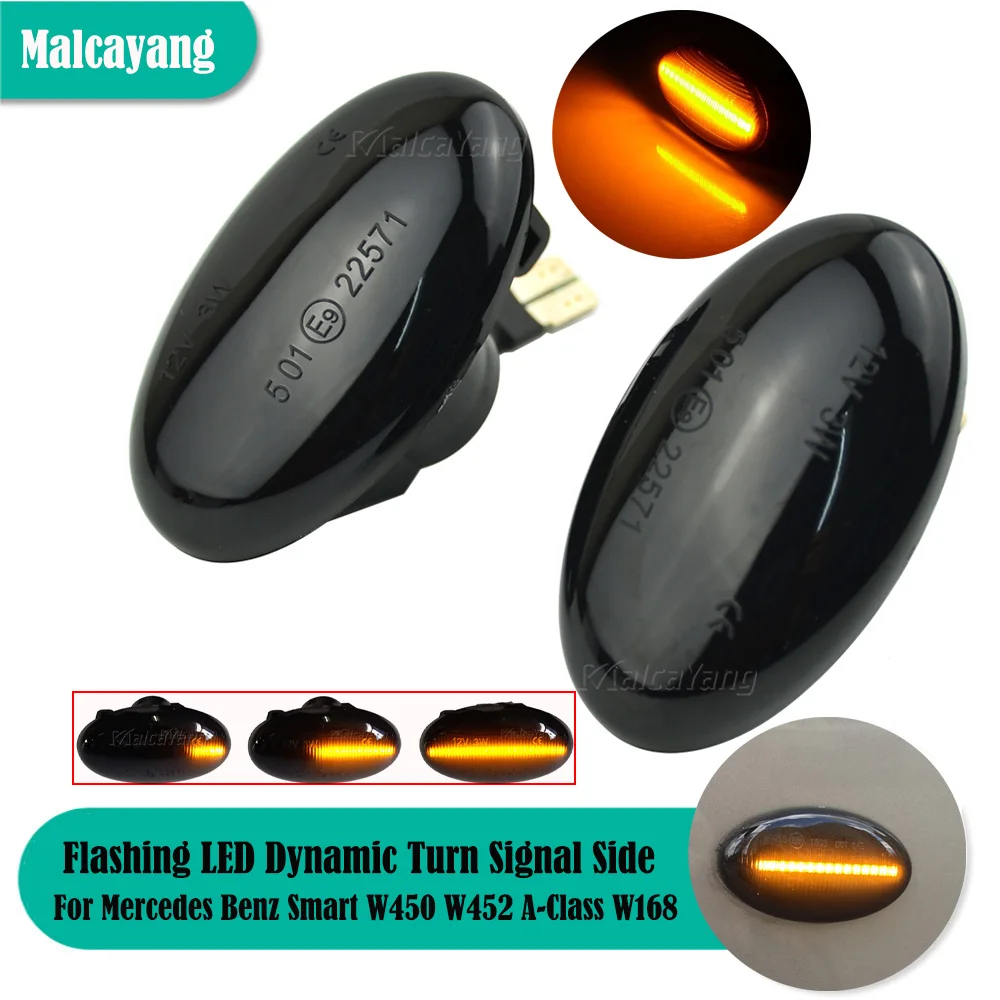 Dynamic-LED-Side-Marker-Light-For-Mercedes-Benz-Smart-W450-W452-A-Class ...