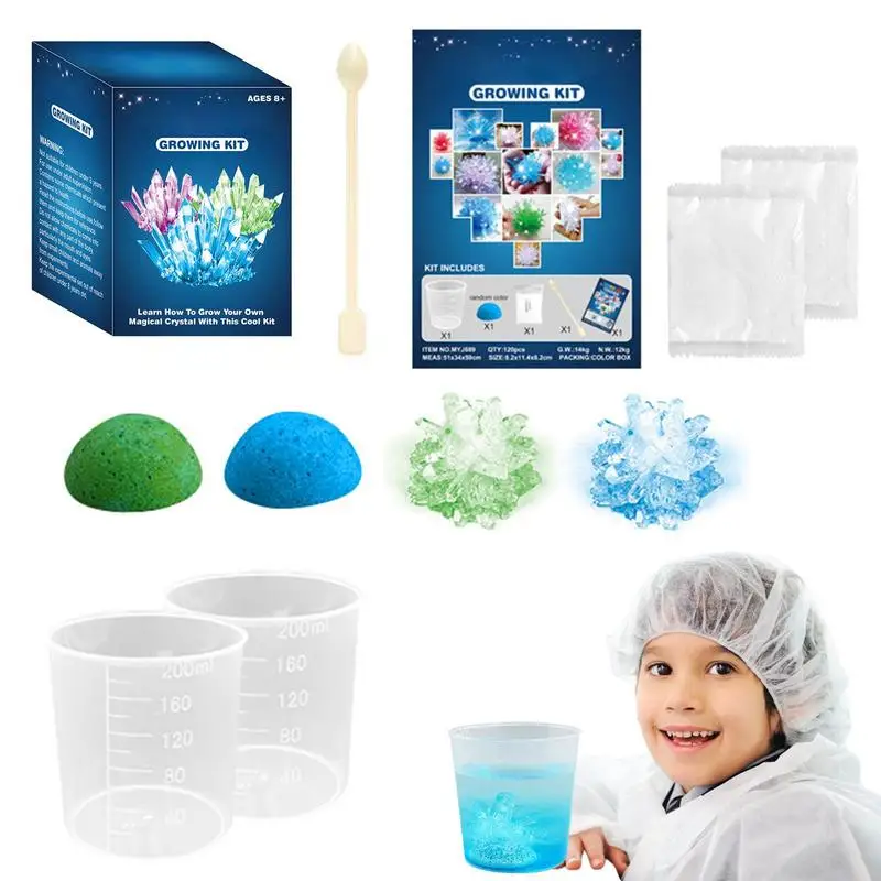 Grow Your Own Crystals Kit Fun Science Experiment Kit Vibrant Colored ...