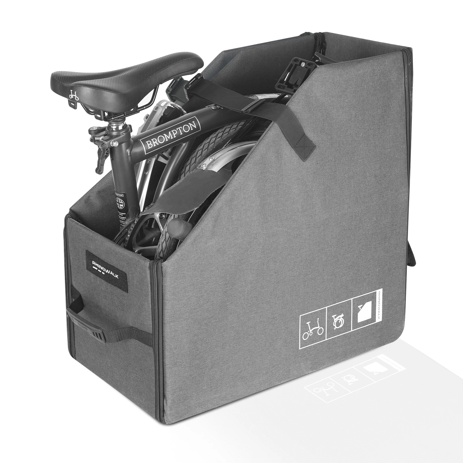 Folding-Bike-Storage-Box-with-DustCover-Bicycle-Storage-Bag-Outdoor ...