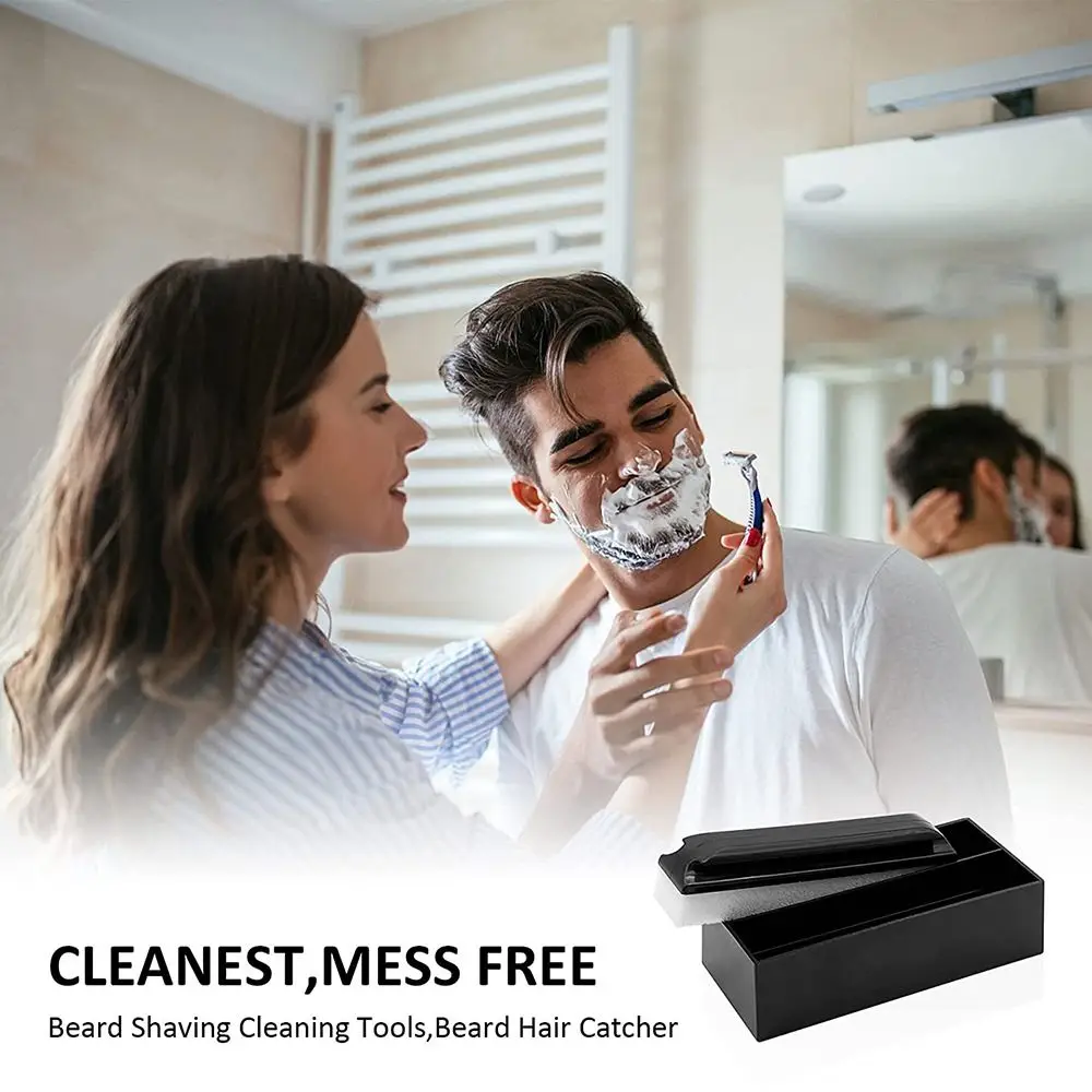 Gift-Men-Countertops-Bathroom-Shaving-beard-hair-catcher-Beard-Cleaner ...