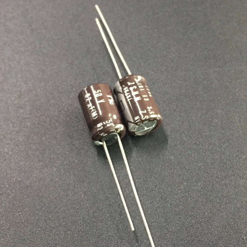 10Pcs-100Pcs-82uF-50V-Japan-NIC-NRSZ-Series-8x11-5mm-Low-Impedance-Long ...