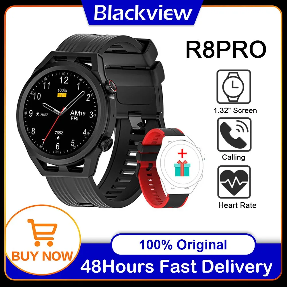 Blackview R8PRO Smart Watch Bluetooth Answer Make Call Smartwatch Full Touch Dial 24H Fitness ...