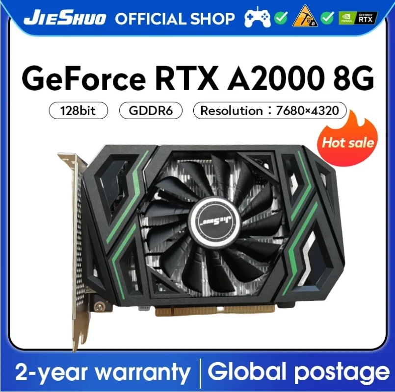 JIESHUO-NVIDIA-RTX-A2000-8GB-mobile-video-graphics-card-GDDR6-128bit ...
