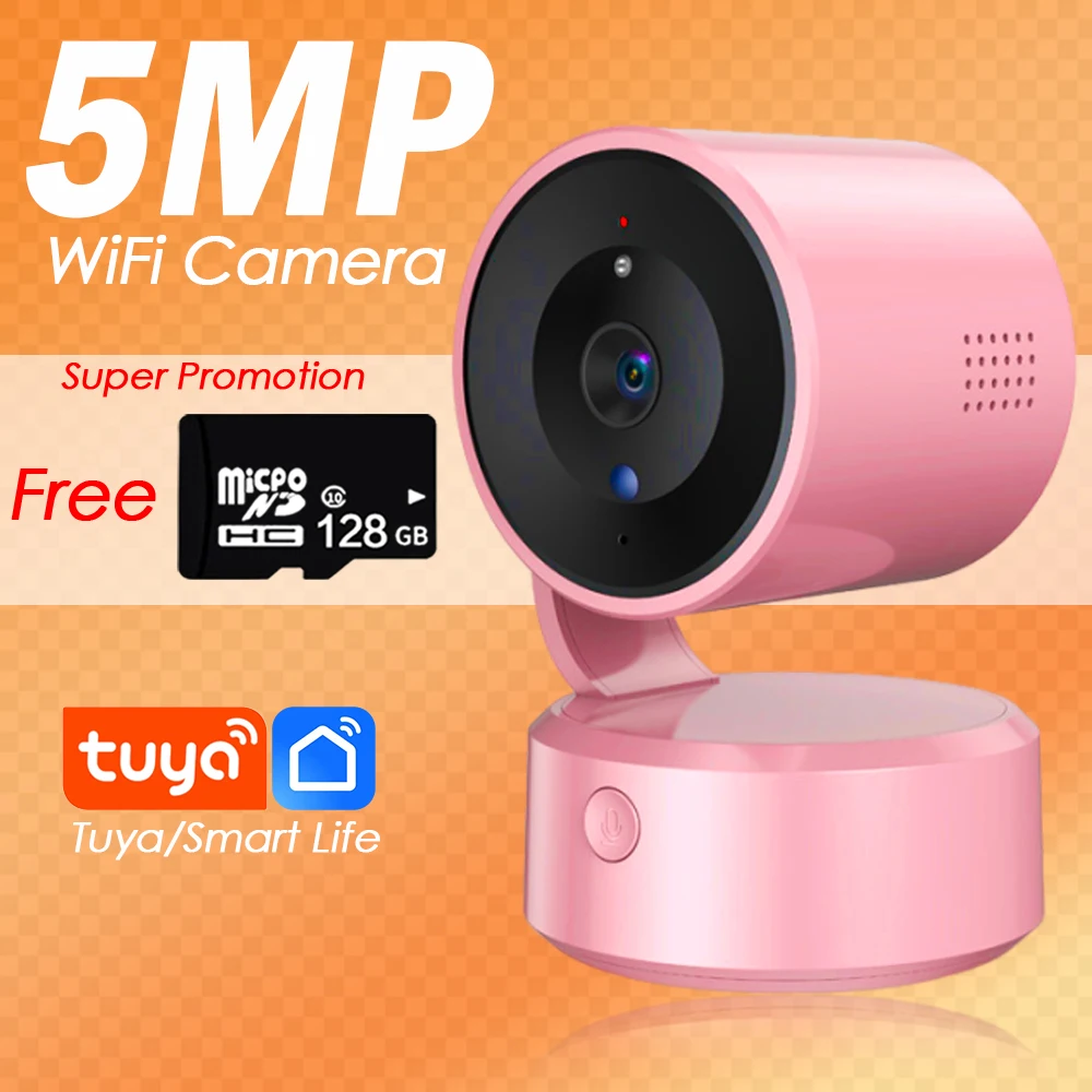 5MP-Mini-Security-Camera-Wifi-PTZ-Indoor-2-Way-Audio-360-Wireless-Video ...