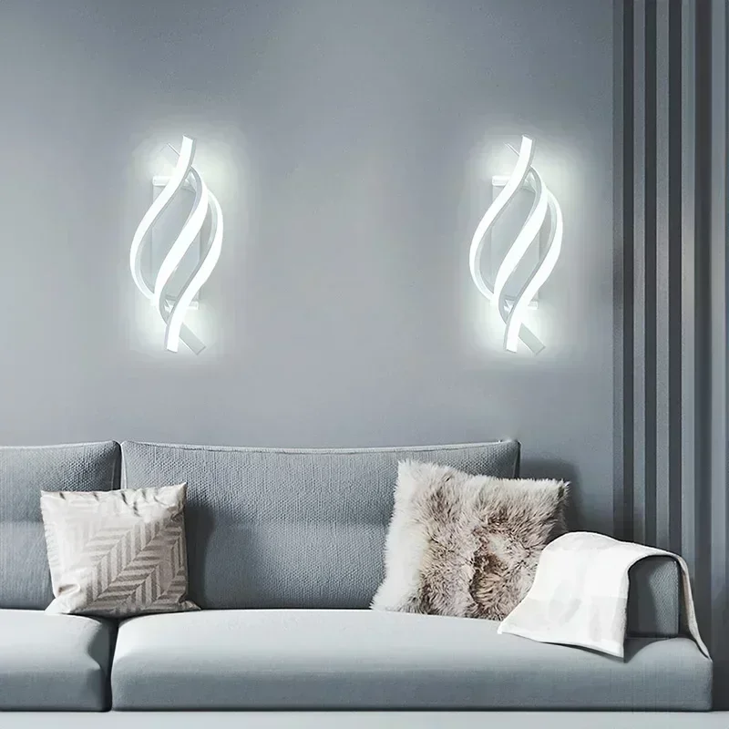 Moderne-LED-Wand-leuchte-gebogenes-Design-Spiral-wand-lampe-f-r ...