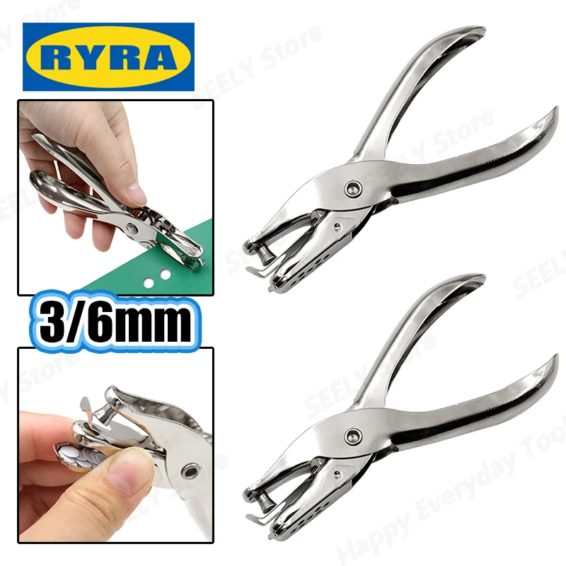 3mm-6mm-Pore-Diameter-Punch-Pliers-Metal-Paper-Punch-Circle-Single-Hole ...