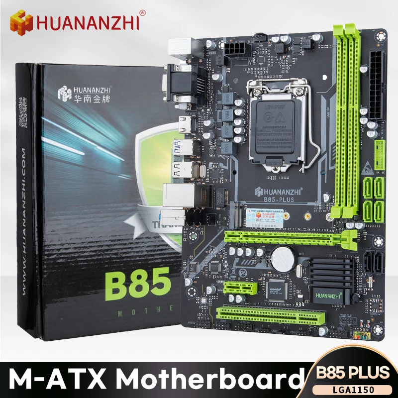 Huananzhi b75 plus m.2 lga 1155 suporte intel i3/i5/i7 processador e ddr3 16g desktop ram com ...