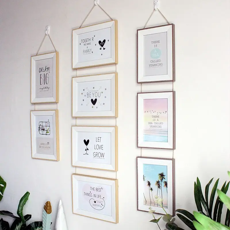 Wall-Mounted-Photo-Frame-Nordic-Style-6-7-Inch-Multiple-Photo ...