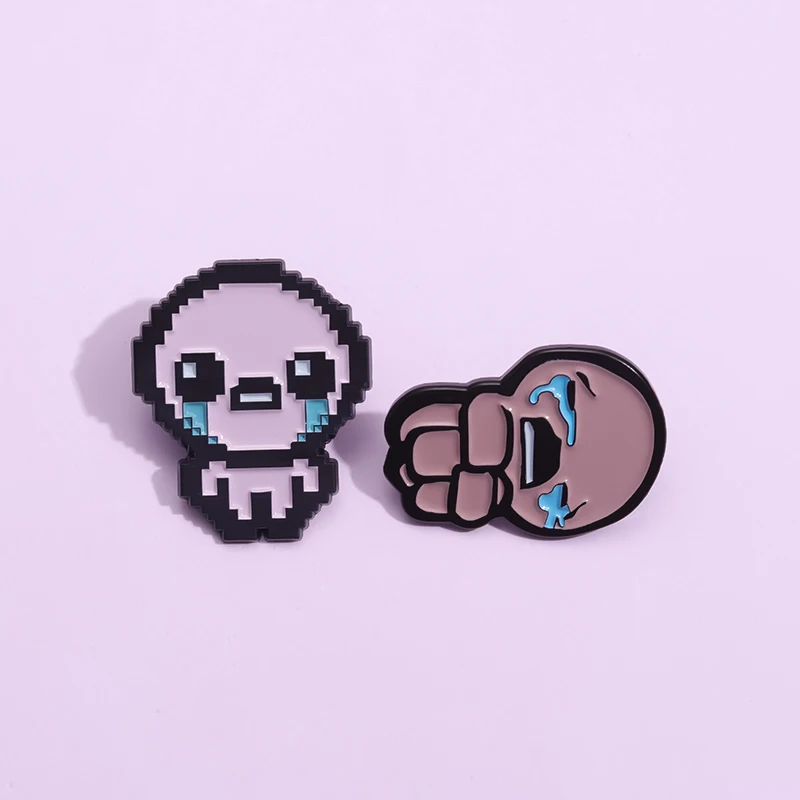 The-Binding-of-Isaac-Pixel-Enamel-Pin-Game-Cartoon-Cute-Brooches-Lapel ...