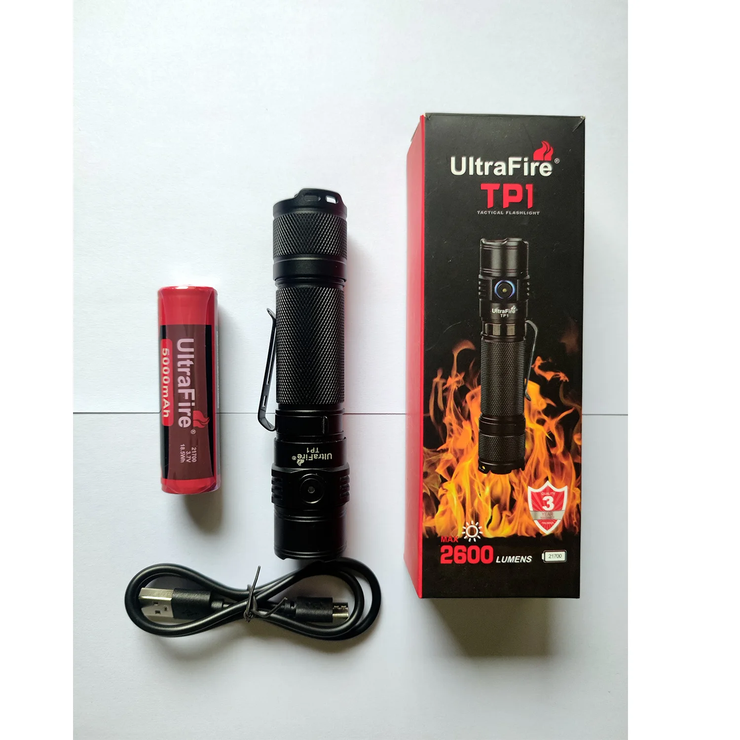 UltraFire-linterna-t-ctica-militar-TP1-21700-LED-2600-l-menes ...