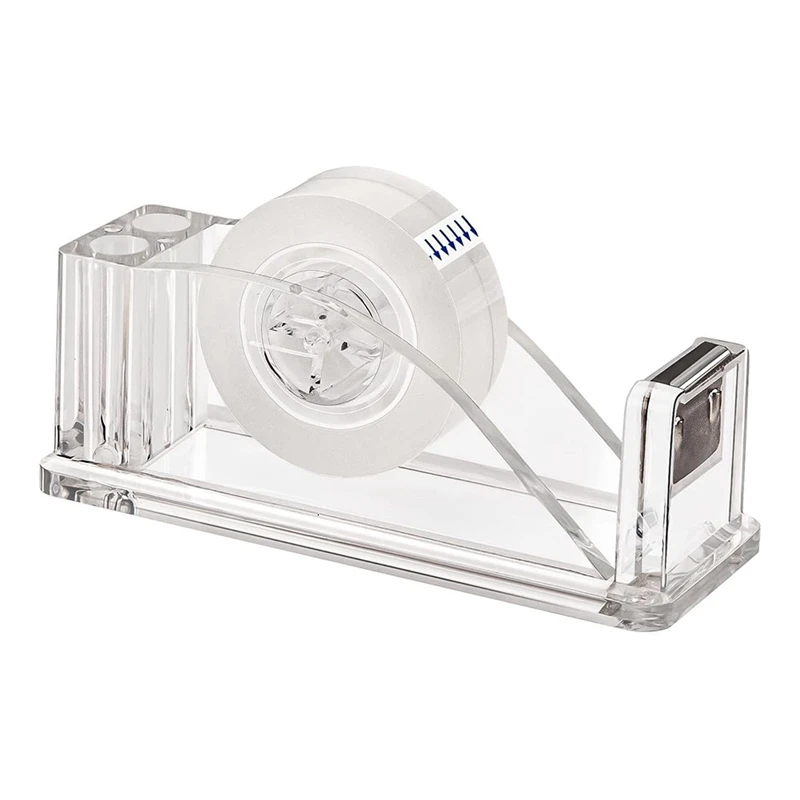 Acrylic-Tape-Dispenser-Office-Transparent-Tape-Dispenser-Non-Skid-Tape ...