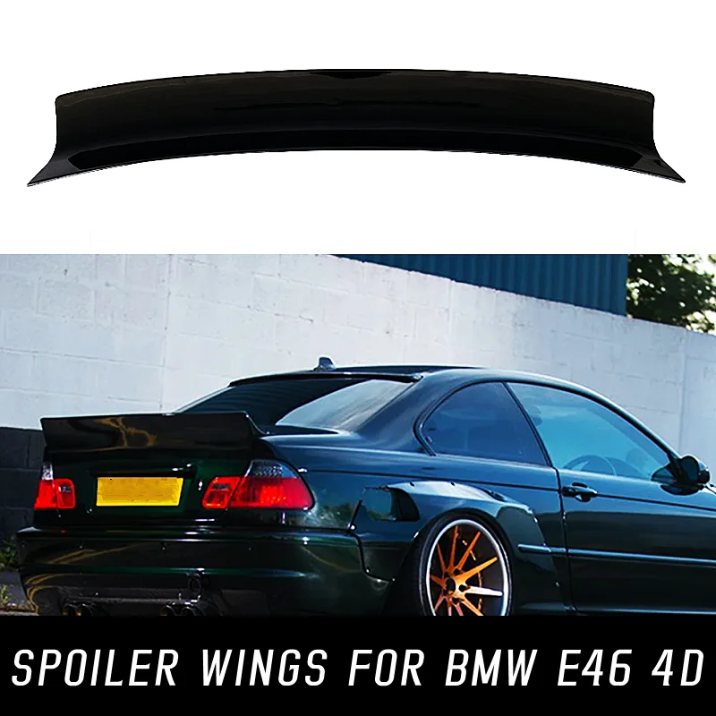Car Rear Trunk Lid Boot Ducktail Spoiler Wings For BMW E46 1999 2001 01 ...