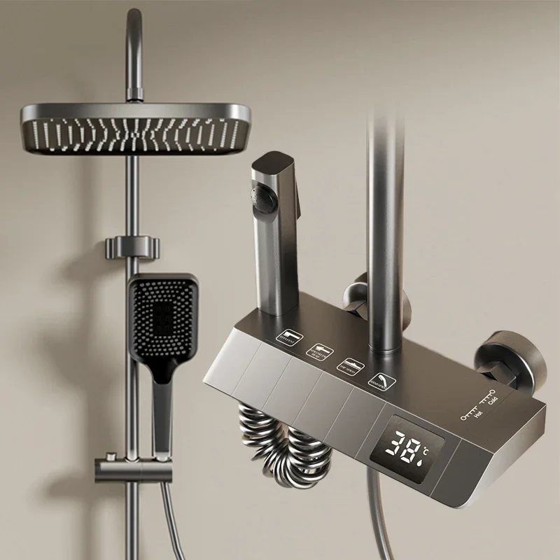 Bathroom-Shower-Full-Set-Intelligent-Digital-Display-Hot-and-Cold-Key ...