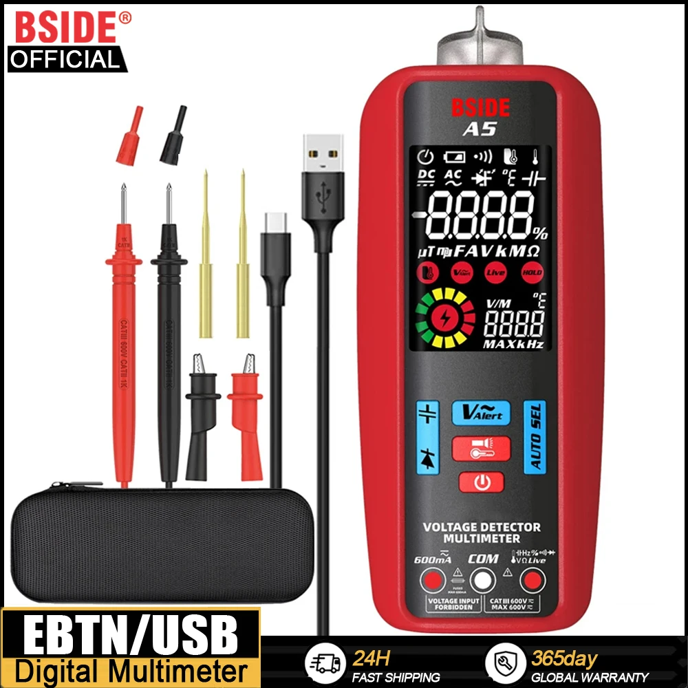 BSIDE-Professional-Digital-Multimeter-Smart-Automatic-Multitester ...