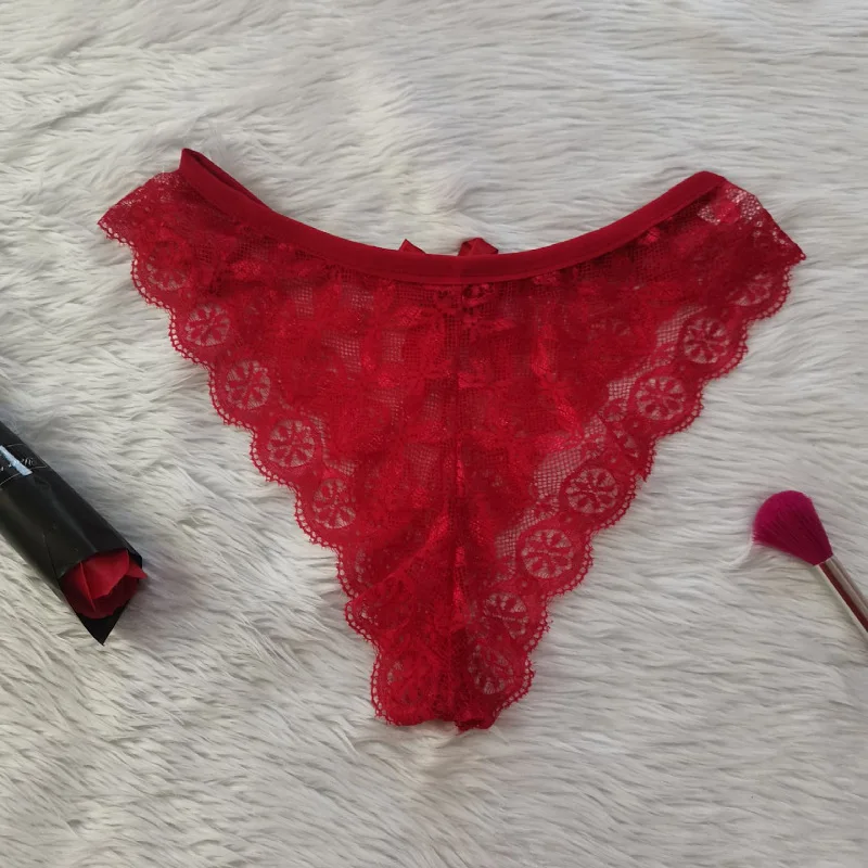 Culotte-slip,Culotte Sexy en Dentelle pour Femme,Sous-Vêtement Taille ...