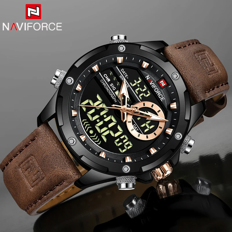 NAVIFORCE-Montre-bracelet-quartz-num-rique-tanche-pour-homme-montre-LED ...