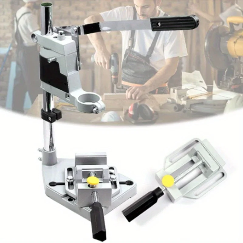 Aluminum Cast Iron Drill Stand Set - Rust Resistant, Hand Drill Support ...