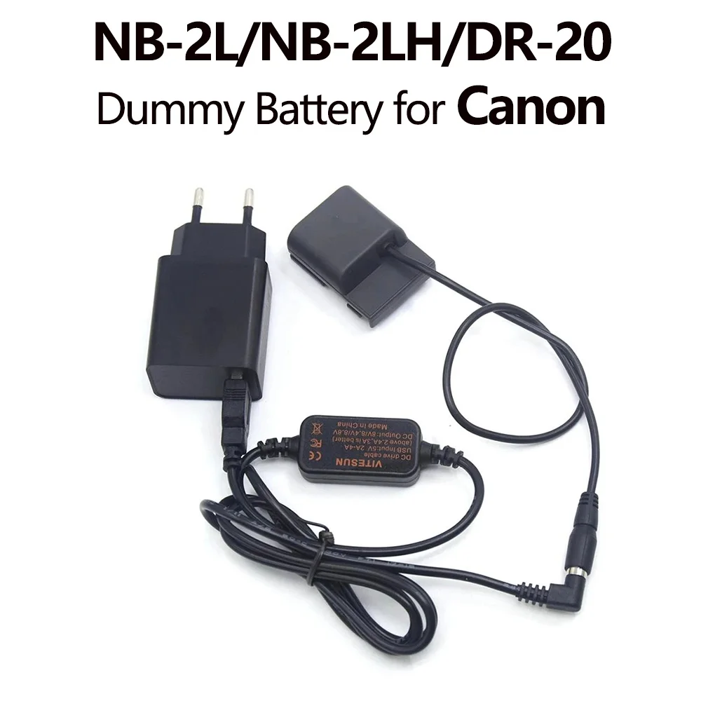 Quick-Charger-USB-Power-Cable-DR-20-DC-Coupler-NB-2LH-NB-2L-Dummy ...