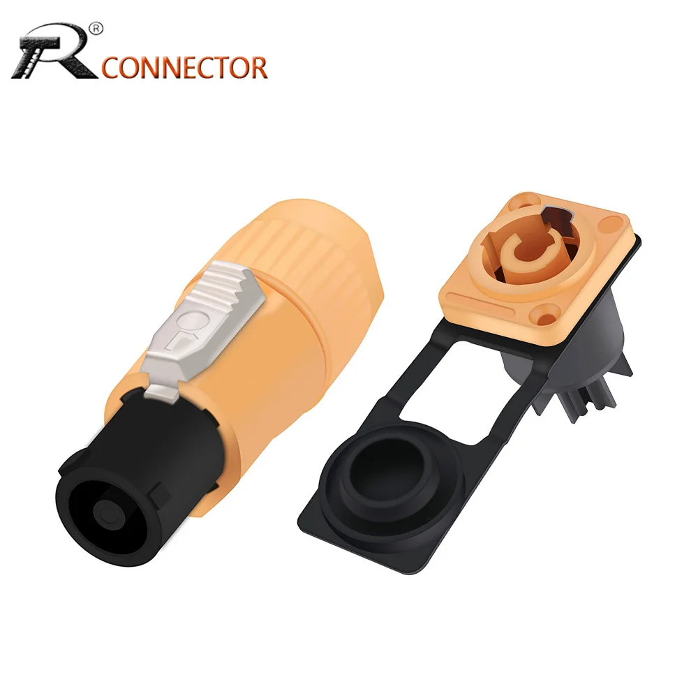 1pc Waterproof Powercon Speaker Connector 3Pins Powercon Male Plug ...