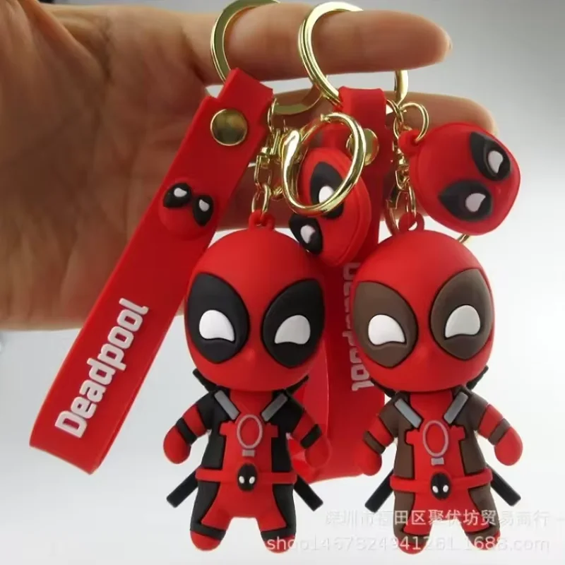 Deadpool-Wolverine-Keyring-Marvels-Doll-Pendant-Keychain-Cartoon-Keys ...