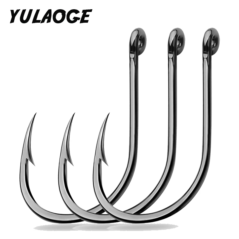 50PCS-Carp-fishing-hook-Barbed-circle-hooks-fly-fishing-Sharp-hooks ...