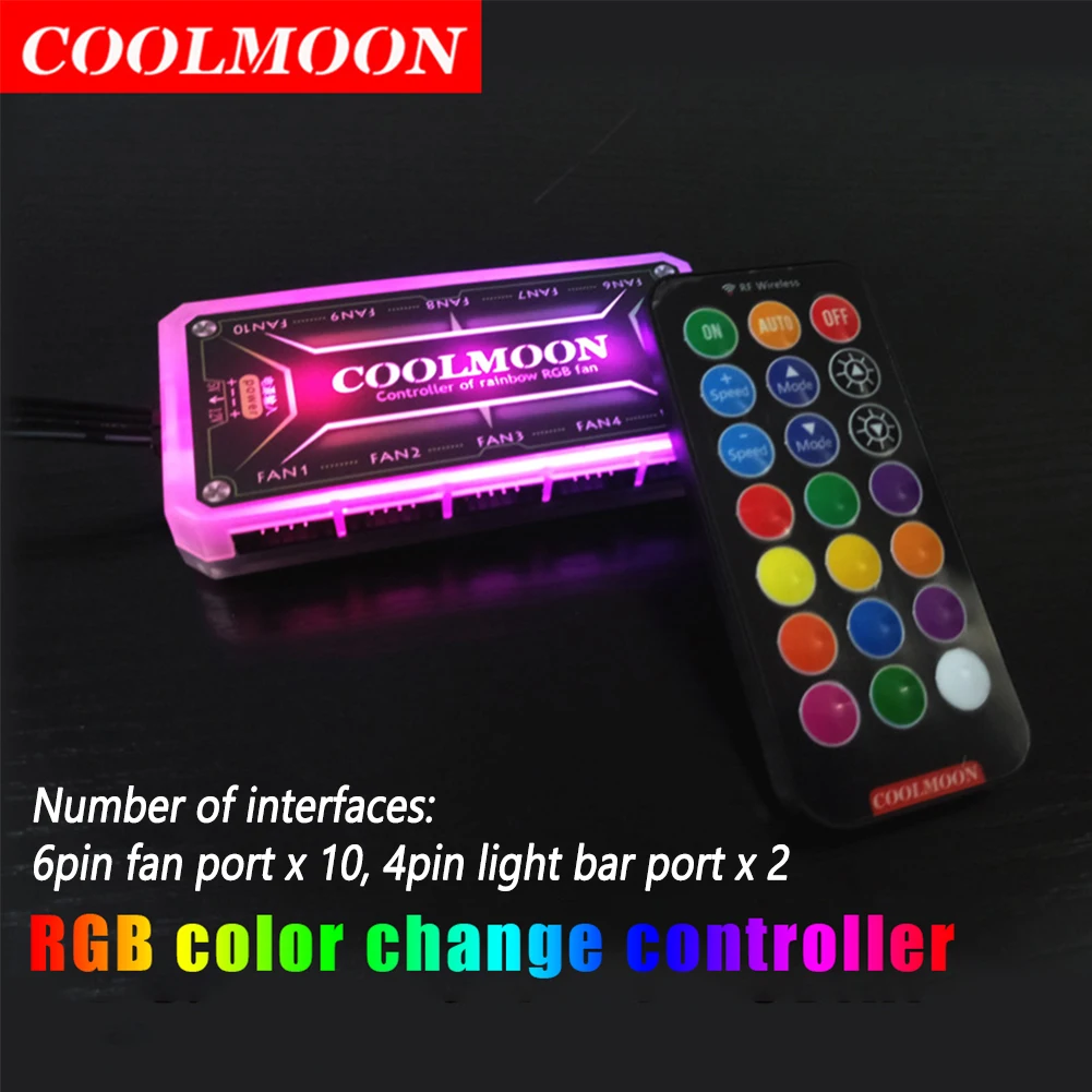 COOLMOON-RGB-Light-Remote-Dimmer-DC12V-5A-LED-Color-Intelligent ...