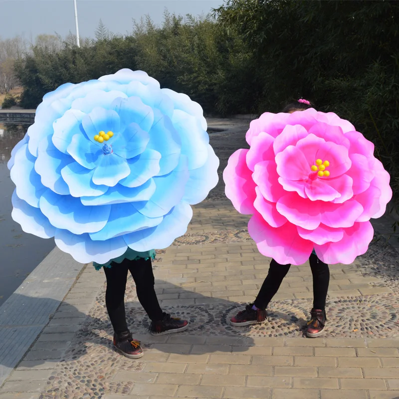 Large peony flower umbrella for stage performance, dance accessories ...