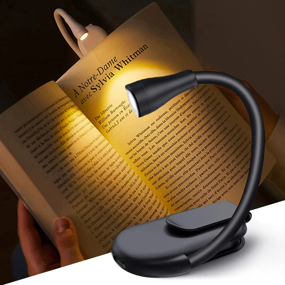Luz-de-libro-port-til-recargable-por-USB-l-mpara-de-lectura-de-3 ...