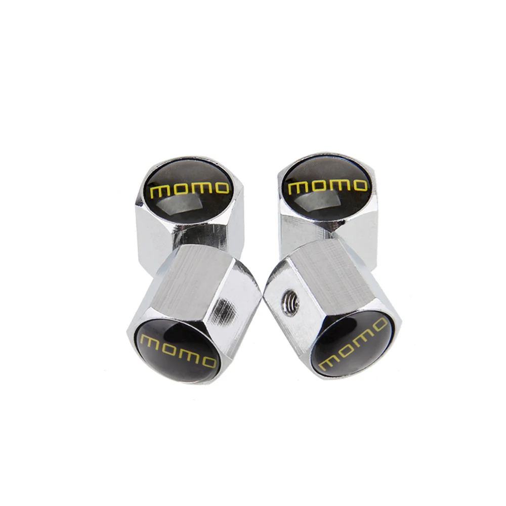 Car Styling Wheel Tire Valve Stem Caps Rim Sticker For MOMO logo For ...