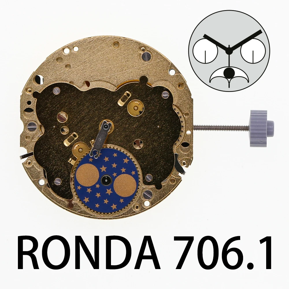 Ronda-706-706-1-Quartz-Watch-Movement-Multi-function-Movement-Five ...