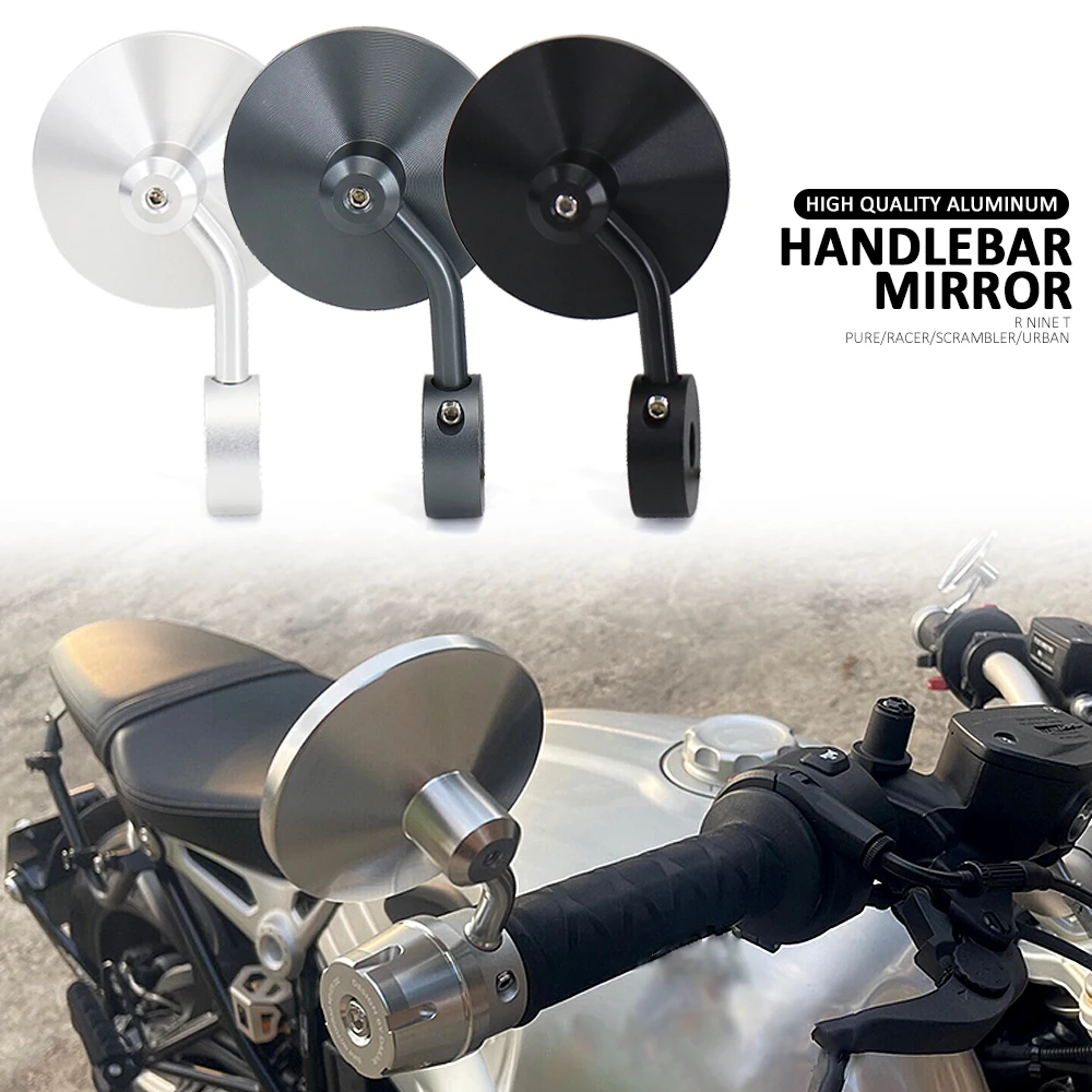 Motorcycle RNINET CNC Handle Bar Rearview Side Mirrors Bar End Mirror ...