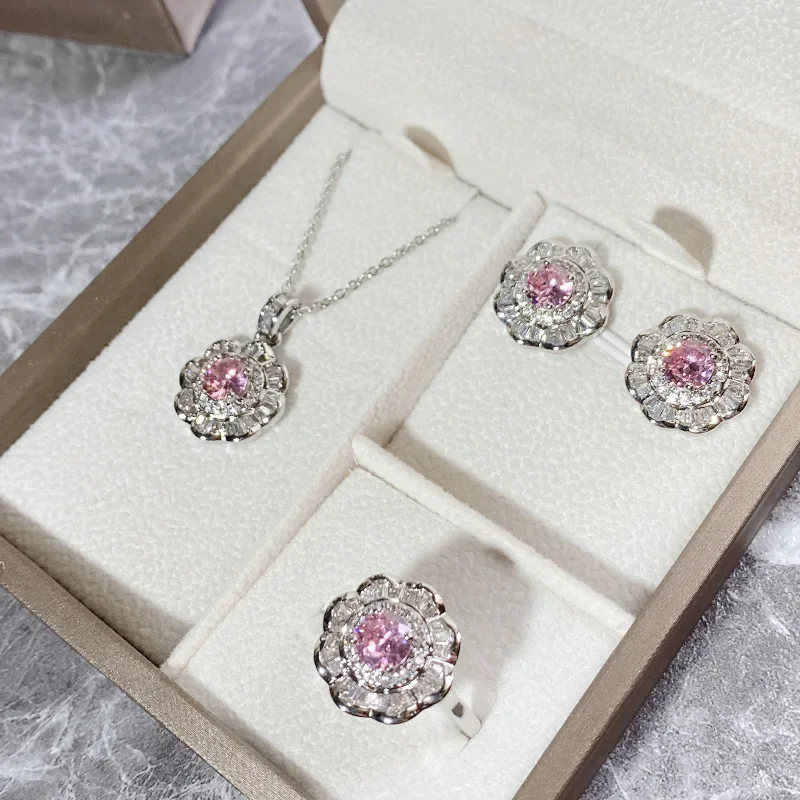 MDLFES-Moissanite-style-Fancy-Sweethearts-Lilies-Camellia-Diadem-Ring ...