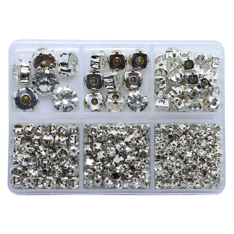 410pcs-3-4-5-6-7-8-10mm-Multi-pack-Glass-Anti-Scratch-clawed-rhinestone ...