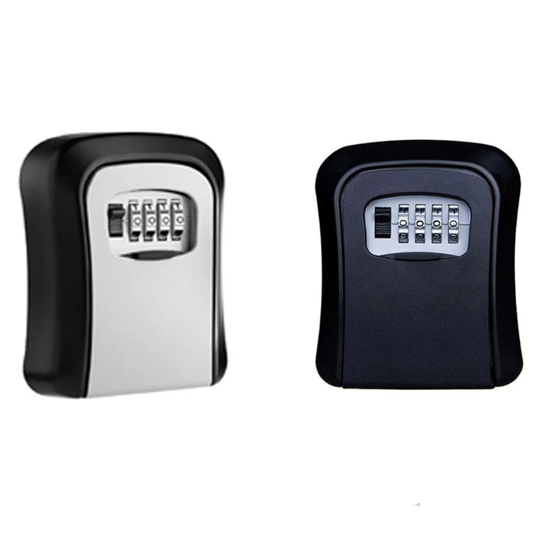 Wall Mount Key Storage Secret Box Organizer 4 Digit Combination ...