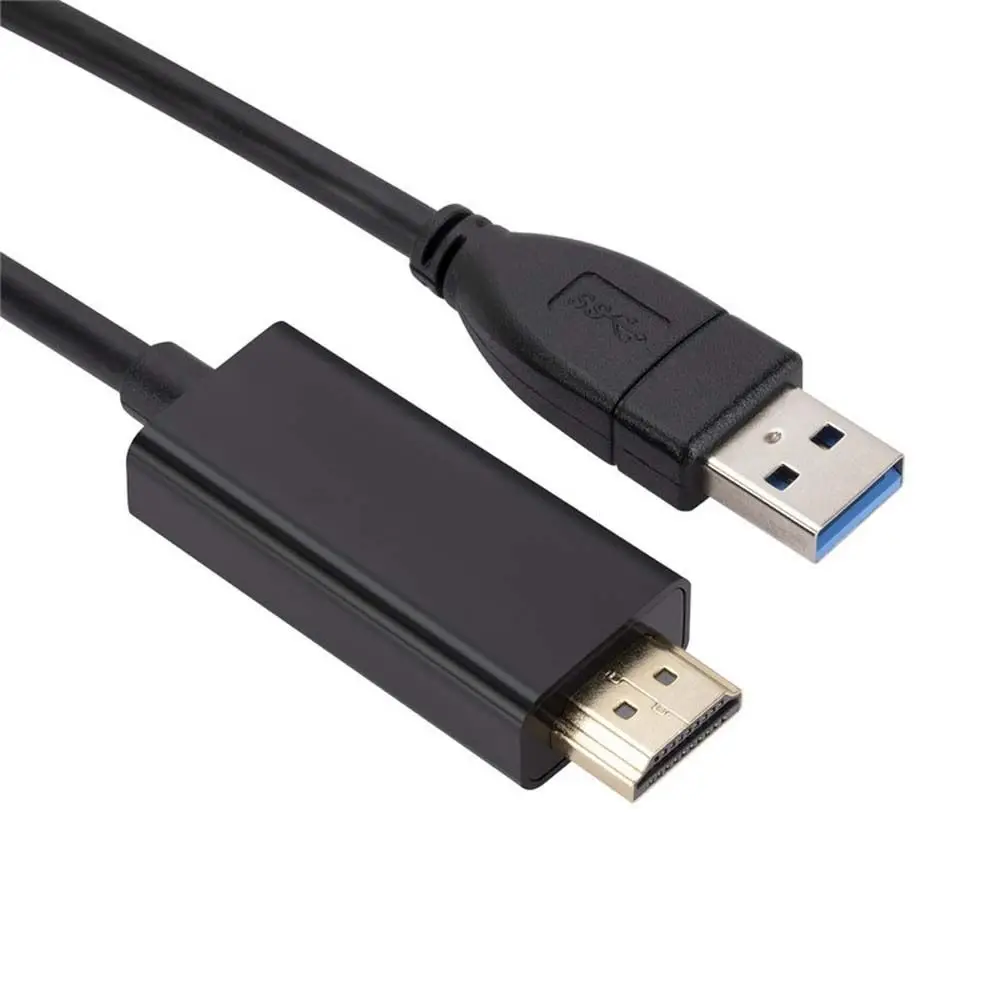 180 см USB 3,0 к HDMI-совместимый адаптер кабель «штырь-штырь ...