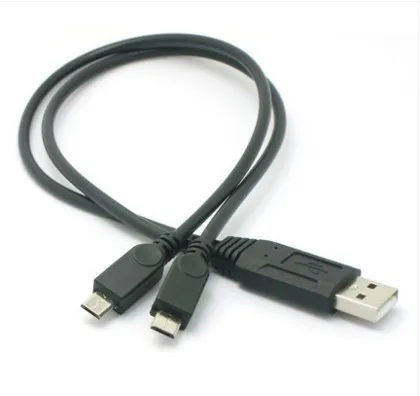 2-in-1-USB-Male-to-2x-Micro-Y-Splitter-Data-Transfer-Charging-Cable ...