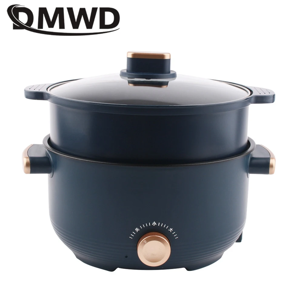 DMWD Electric Cooking Machine Large Hot Pot Frying Pan Noodles Porridge ...