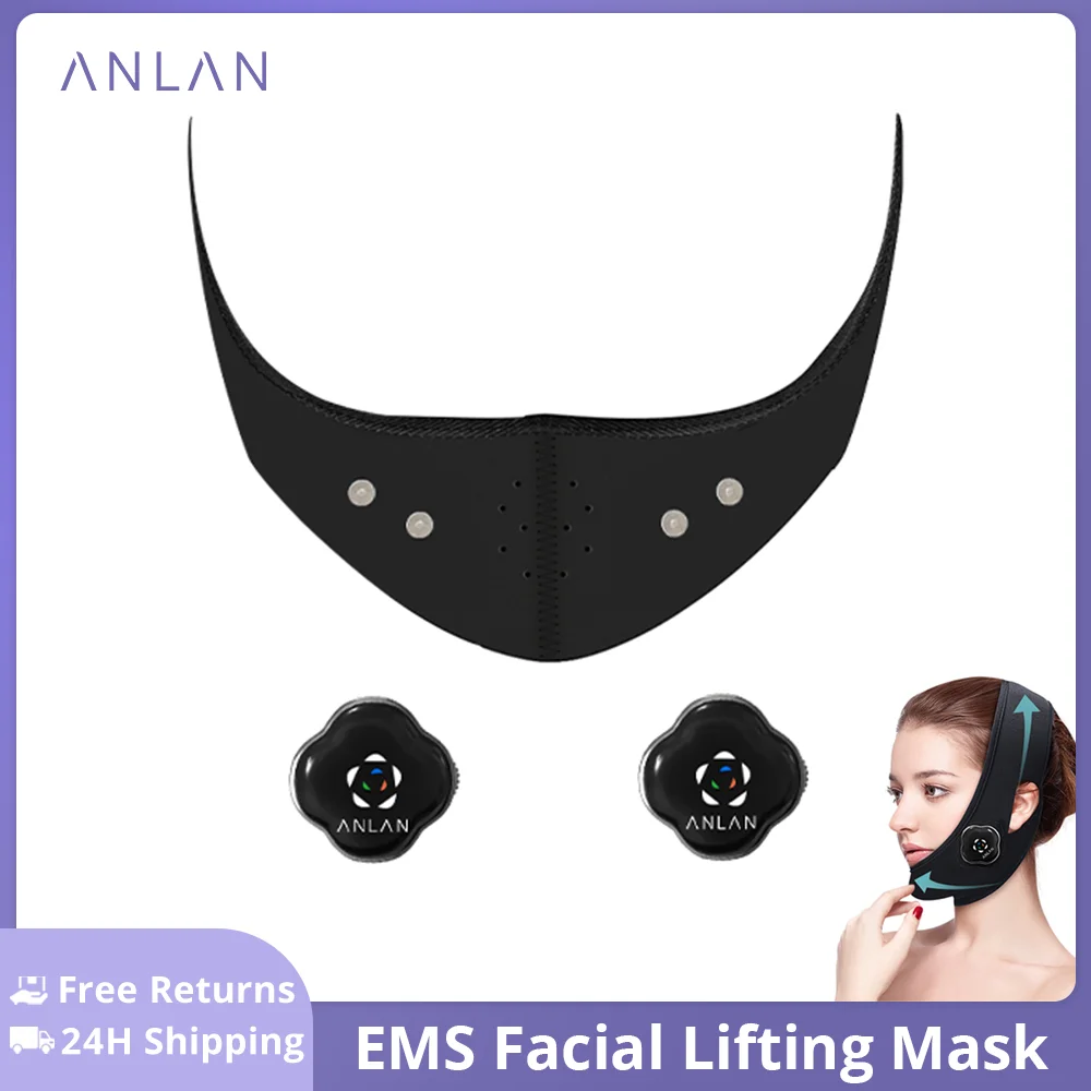 ANLAN EMS Face Shaper Anti Wrinkle Reduce Double Chin Electric Cheek ...