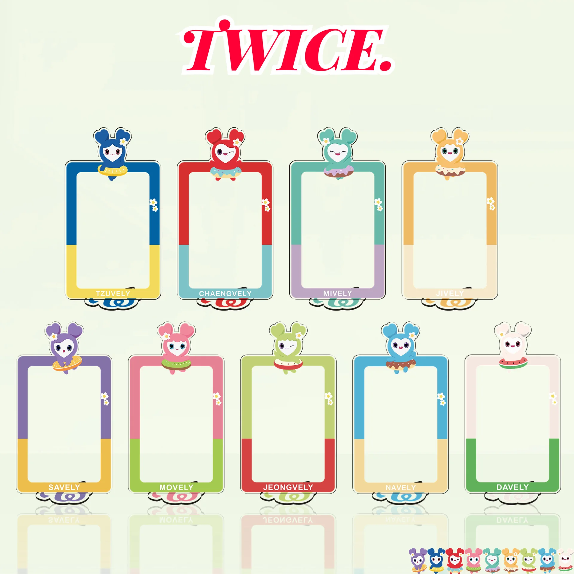 KPOP-TWICE-Photo-Frame-Stand-Holder-Cartoon-LOVELY-HD-Acrylic-Photocard ...