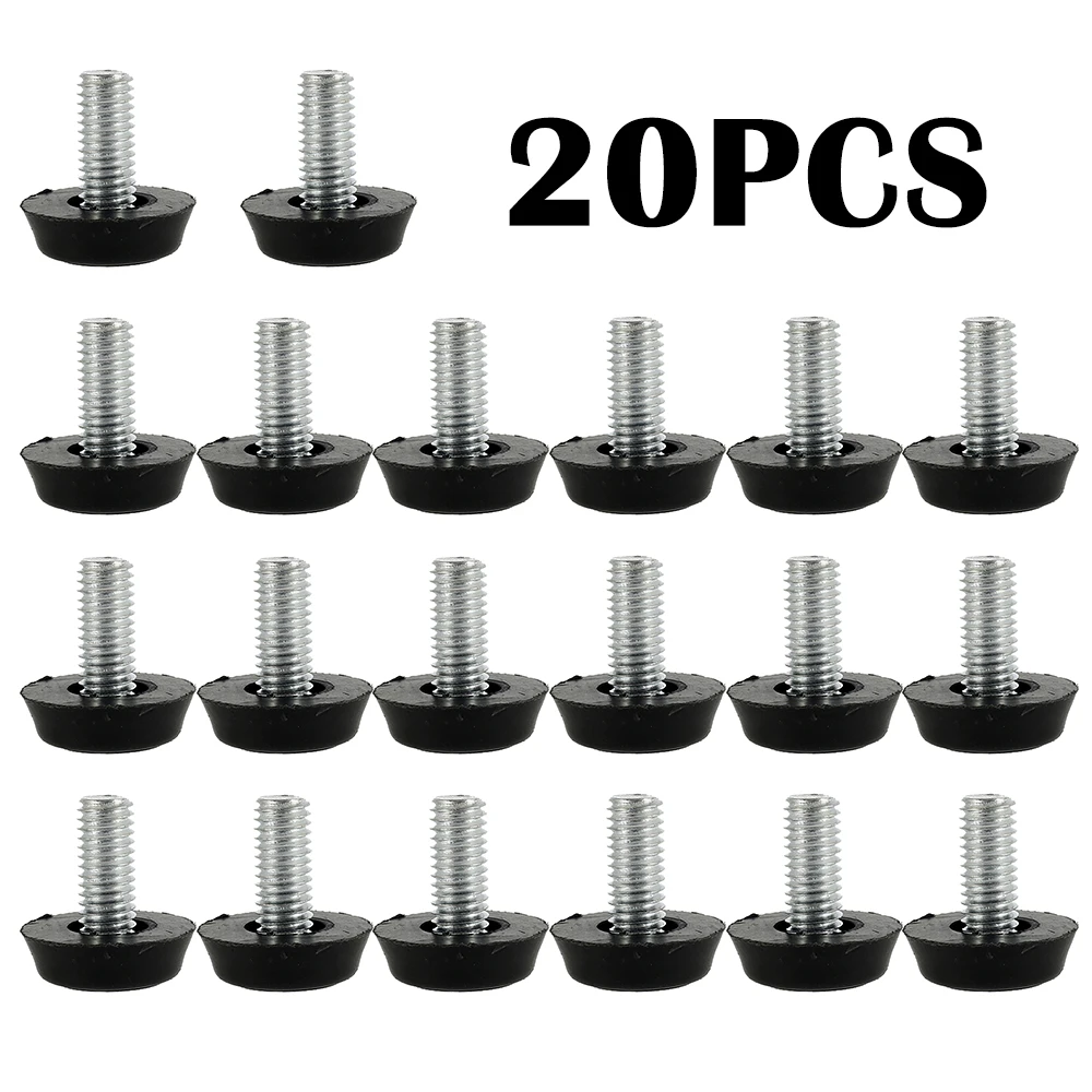 20Pcs Adjustable Galvanized Steel Furniture Legs Anti-slip Base Table ...