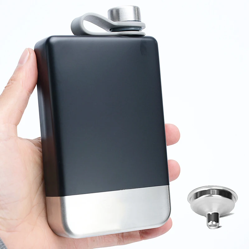 New Design 9 Oz Hip Flask for Flagon Whiskey Vodka Wine Flat Bottle for ...