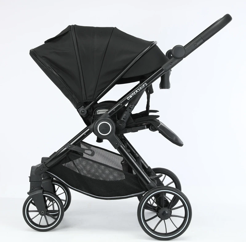 Light Baby Stroller Can Sit Lie Down One-click Folding Pushchair High ...