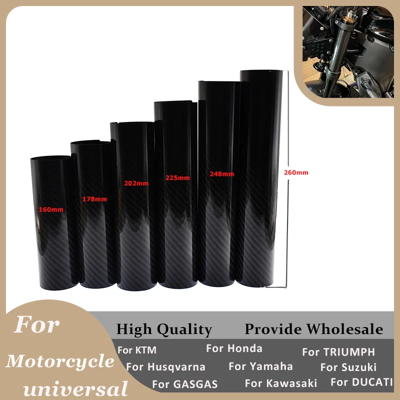 160mm-260mm-Carbon-Fiber-Front-Fork-Guard-Wrap-Cover-for-Kawasaki ...