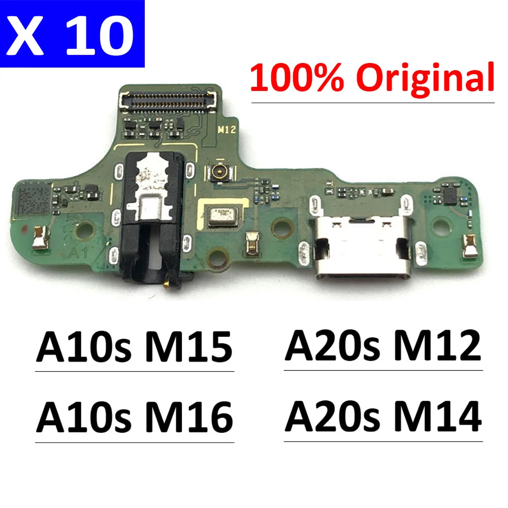 10Pcs Original For Samsung Galaxy A10s M15 M16 A20s M12 M14 USB Port ...