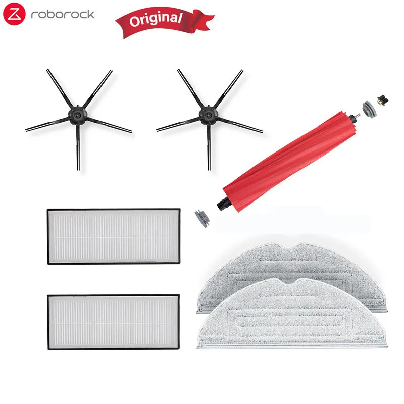 Original Mops Cloths Main Side Brush Dust Bag Hepa Filters Bruch Cover ...