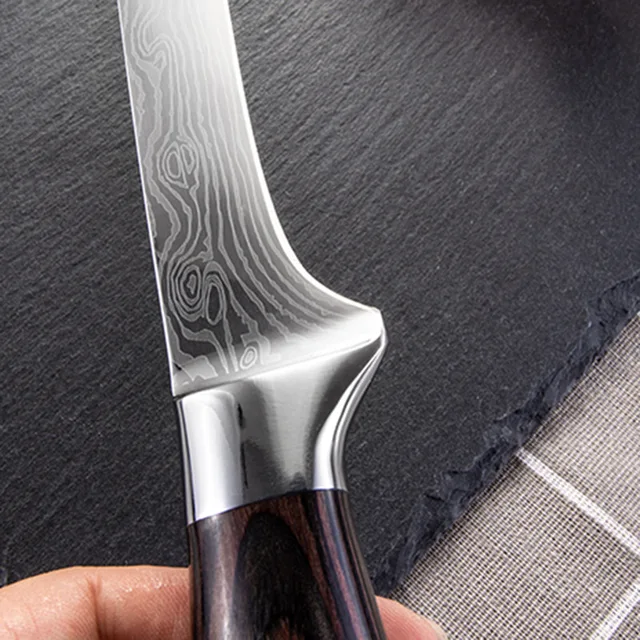 Damascus Pattern Boning Knife - Easy Fishing Tackle