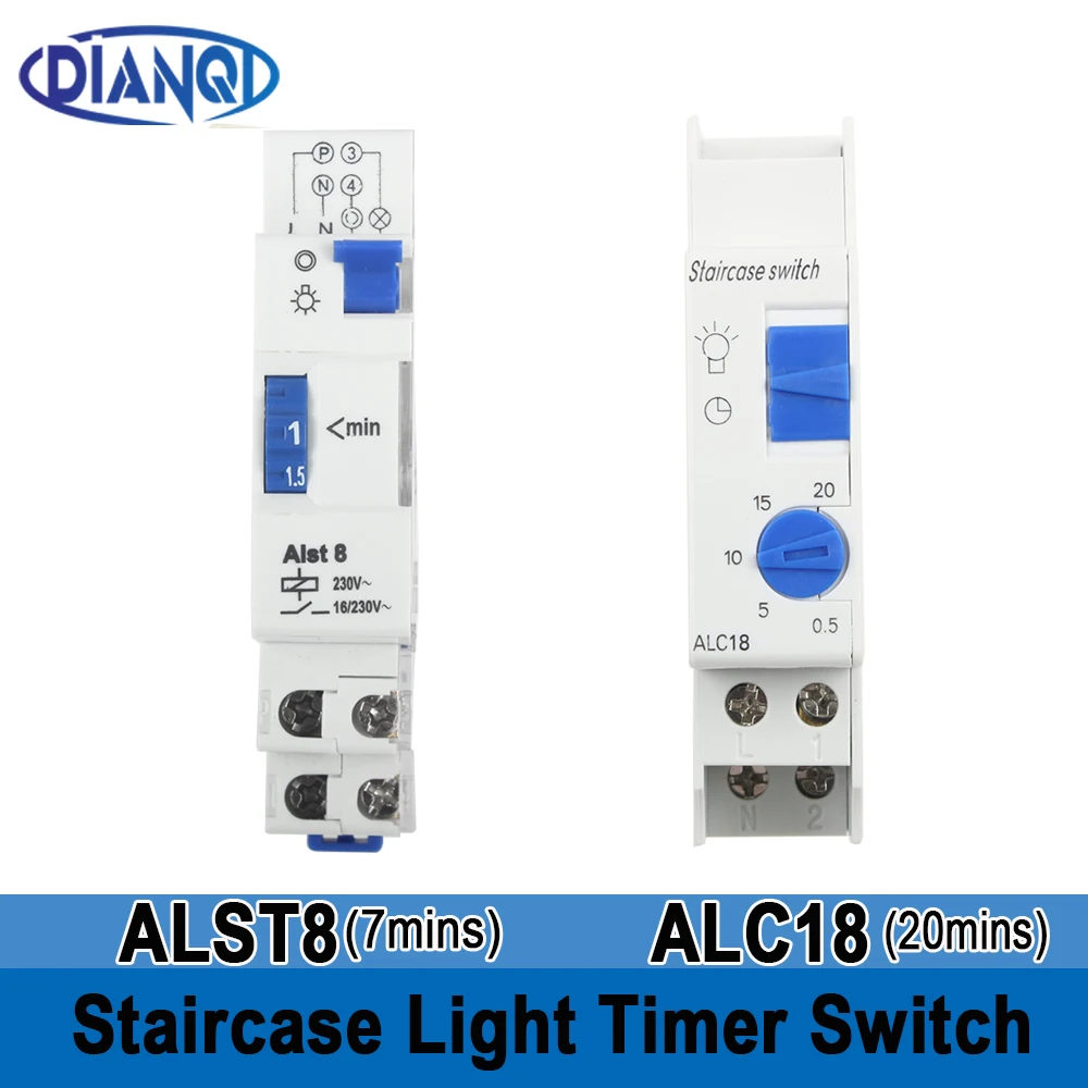 1pc-DIN-Rail-Timer-Switch-for-Staircase-Lighting-Controller-ALST8-7Mins ...