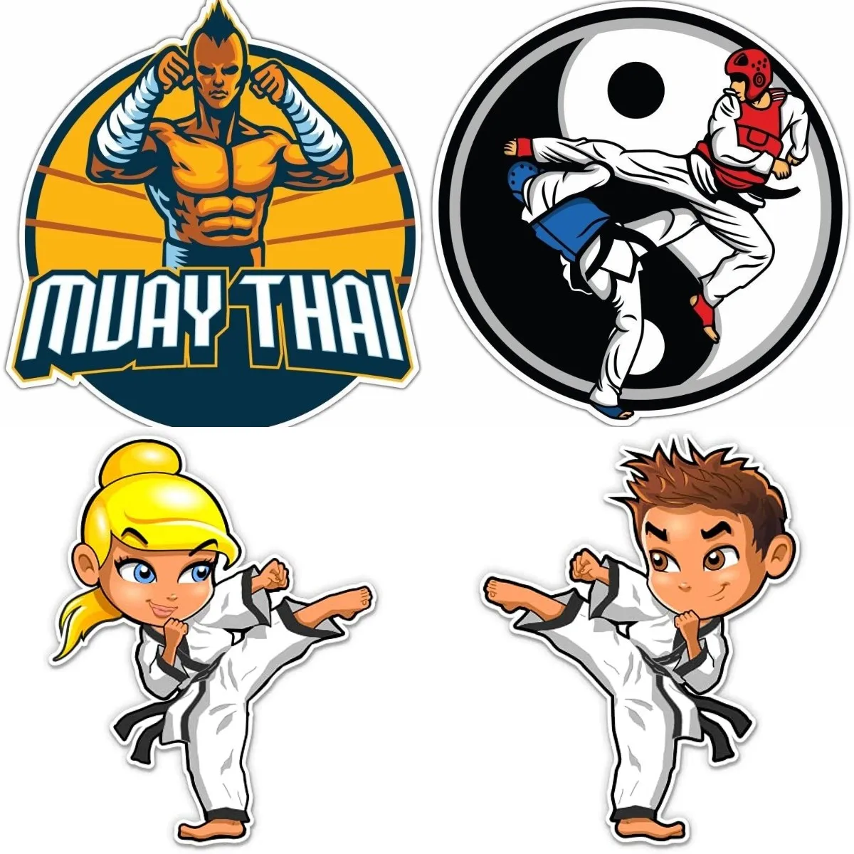 Taekwondo-Stickers-Thai-Boxing-Mixed-Martial-Arts-Mixed-martial-arts ...
