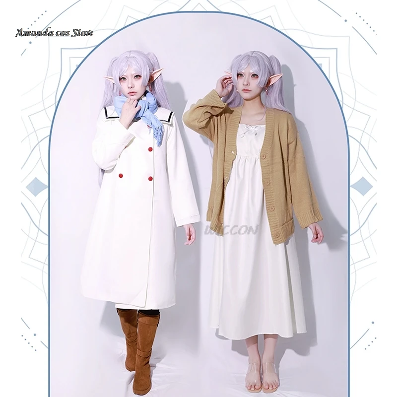 Anime-Frieren-Beyond-Journey-s-End-Frieren-Cosplay-Costume-Sweater-Coat ...