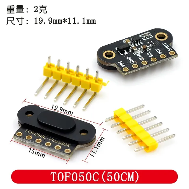 VL6180/VL53L0X/VL53L1X Time of Flight (ToF) Laser Ranging Sensor Module ...